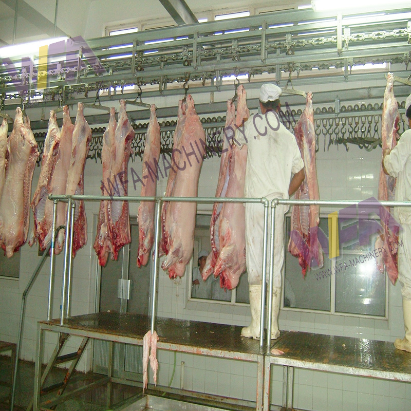 Abattoir Equipment Pig Carcass Dressing Double Track Slaughter Line ...