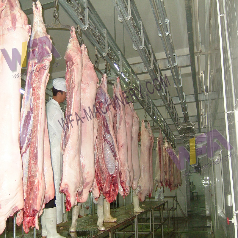 Abattoir Equipment Pig Carcass Dressing Double Track Slaughter Line ...